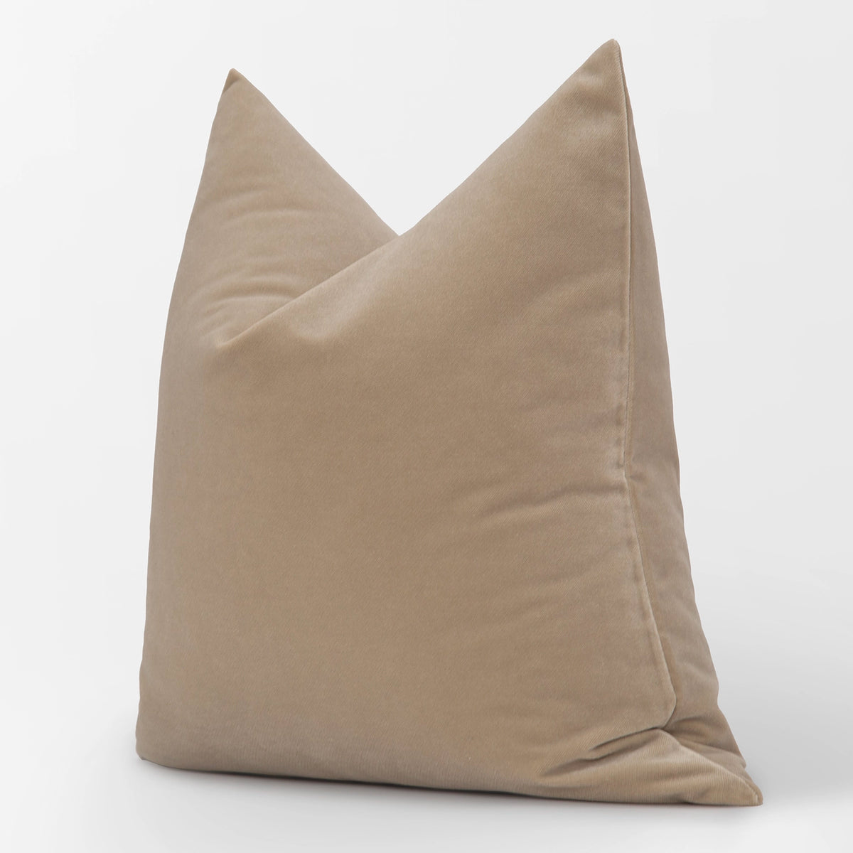 Beige Velvet Pillow Cover | Soft Neutral Accent | Pillowhan