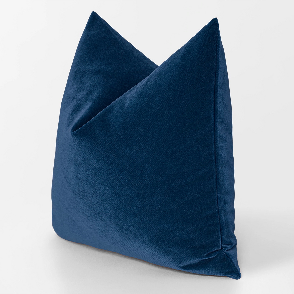 Dark Blue Velvet Pillow Cover | Classic Euro Sham & Lumbar