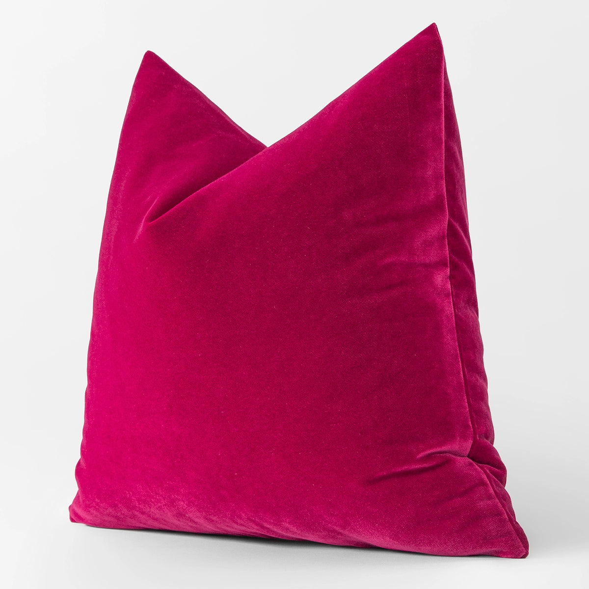 Fuchsia Velvet Pillow Cover – Vibrant Color & Soft Texture | All Sizes