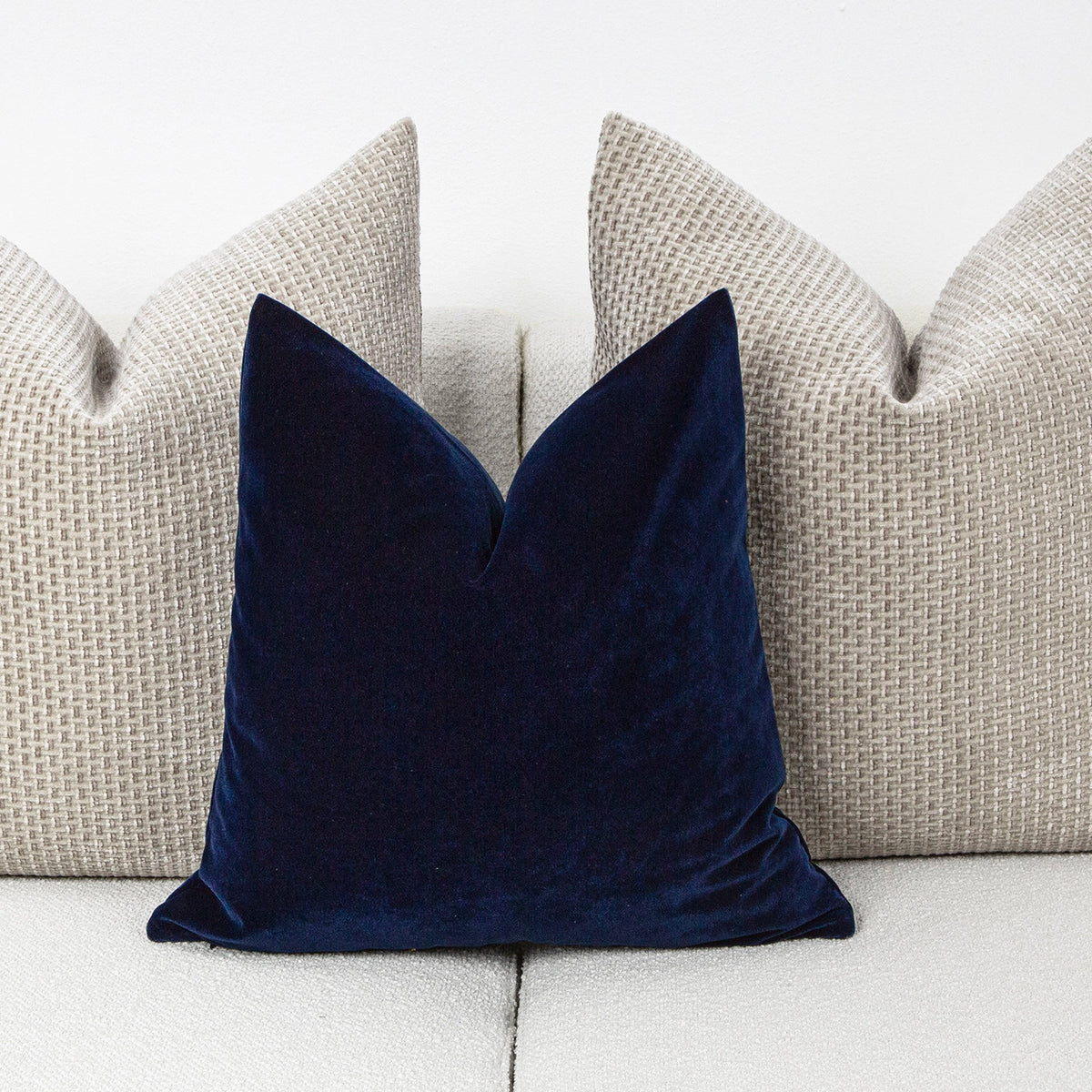Navy Blue Velvet Pillow Cover | Cozy & Elegant
