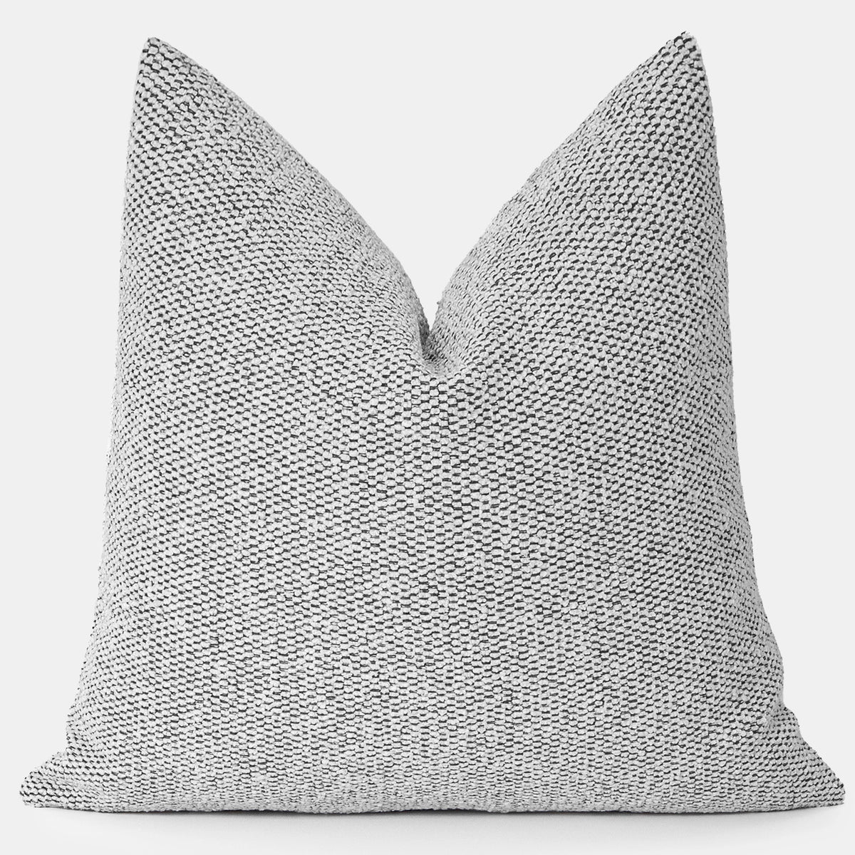 Off-White & Black Woven Pillow – A Balanced Contrast for Any Space