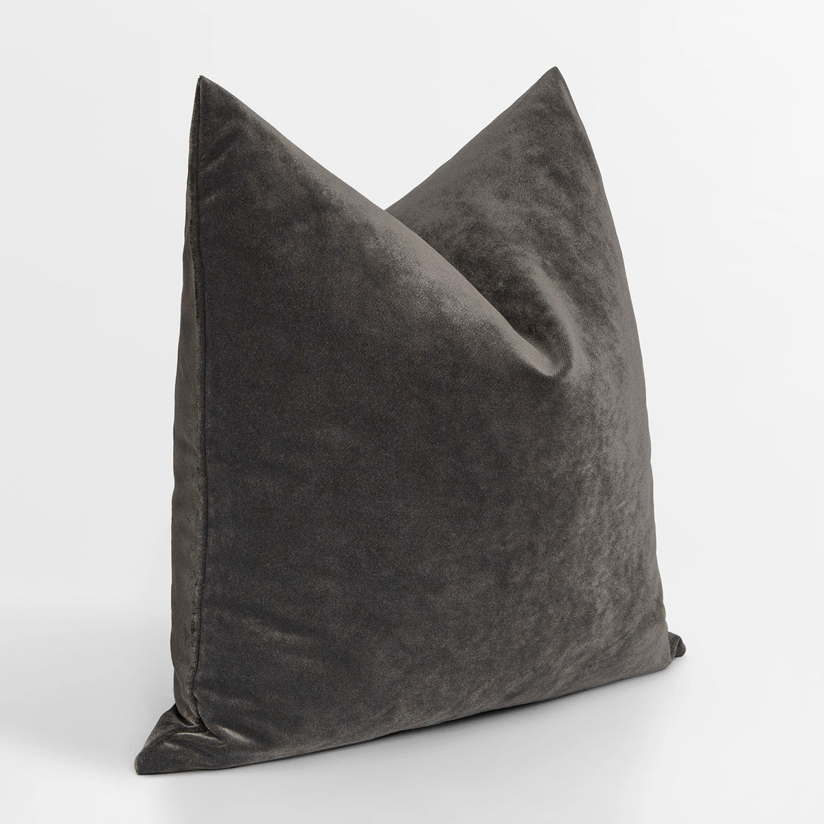 Warm Charcoal Velvet Pillow Cover – Cozy & Timeless | Pillowhan