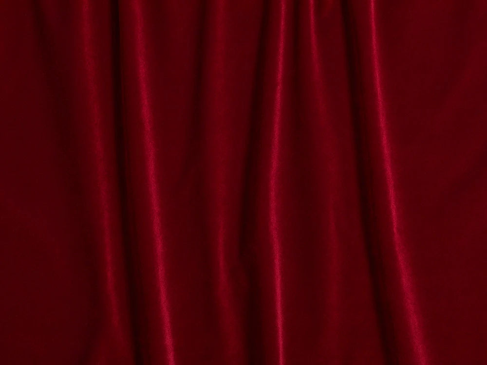 Wine Red Velvet Upholstery Fabric | Elegant Plush Finish
